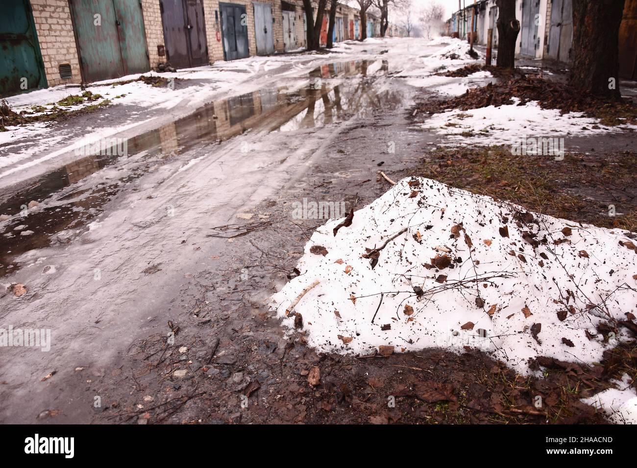 Snow texture on ground hi-res stock photography and images - Alamy