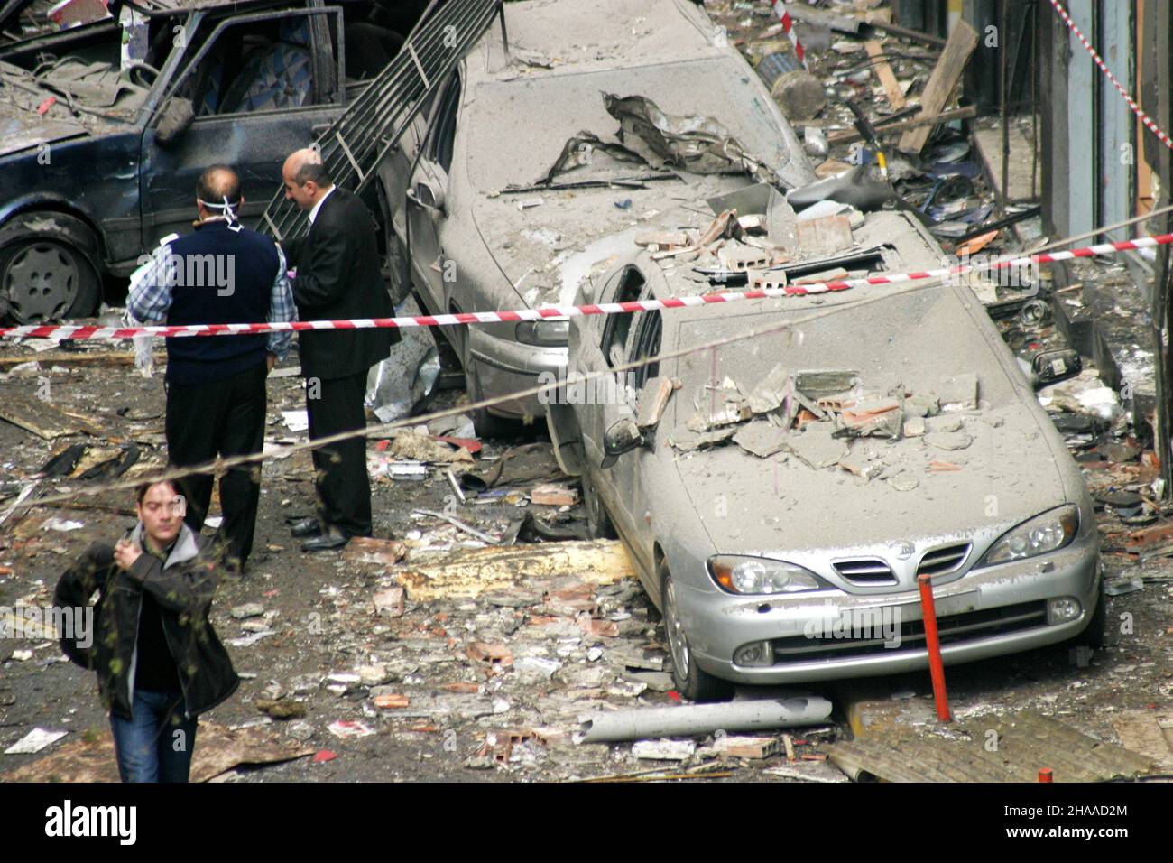 ISTANBUL, TURKEY - NOVEMBER 15: After terror attack and bomb explosion ...