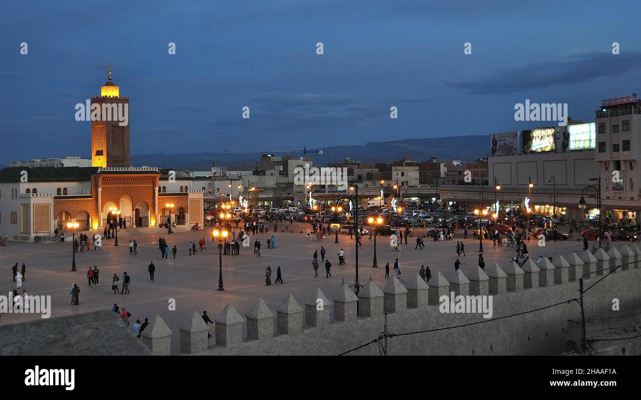 Place Bab Sidi Abelouahab in Oujda the capital of eastern Morocco Stock ...