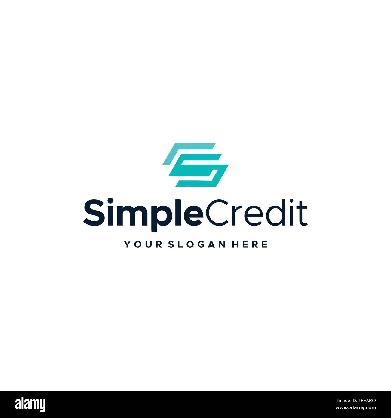 Modern initial S SIMPLECREDIT logo design Stock Vector Image & Art - Alamy