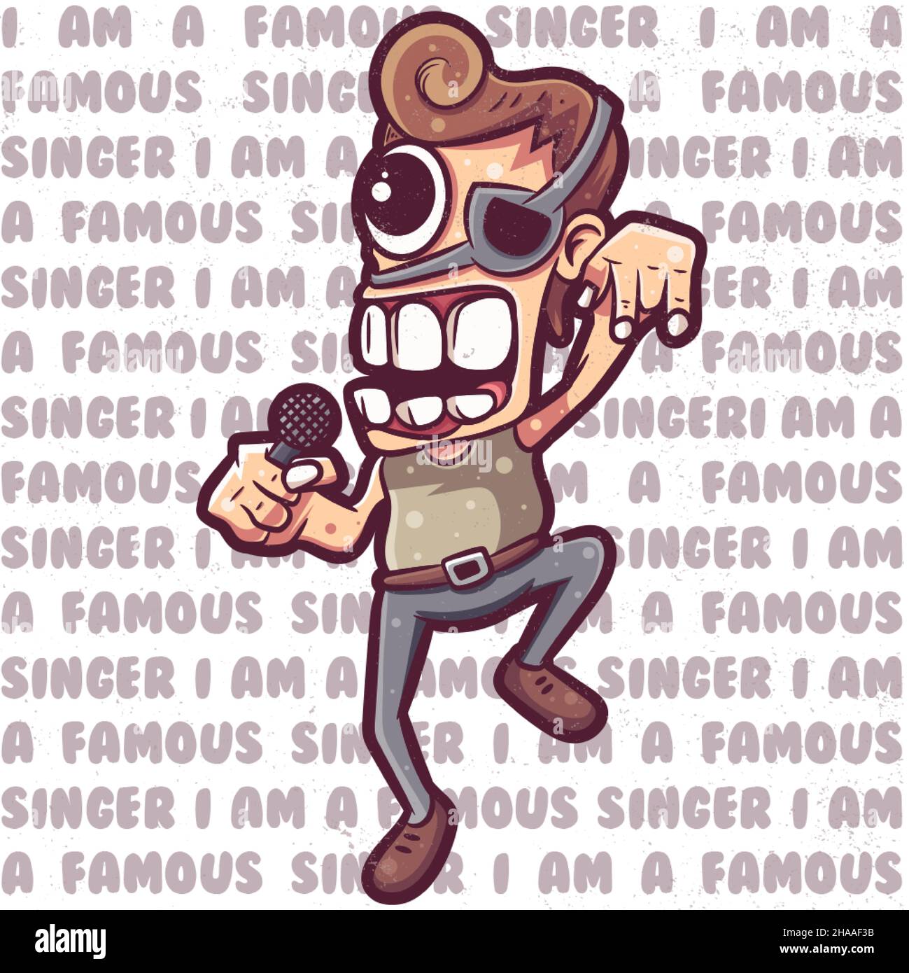 boy famous singer illustration Stock Vector Image & Art - Alamy