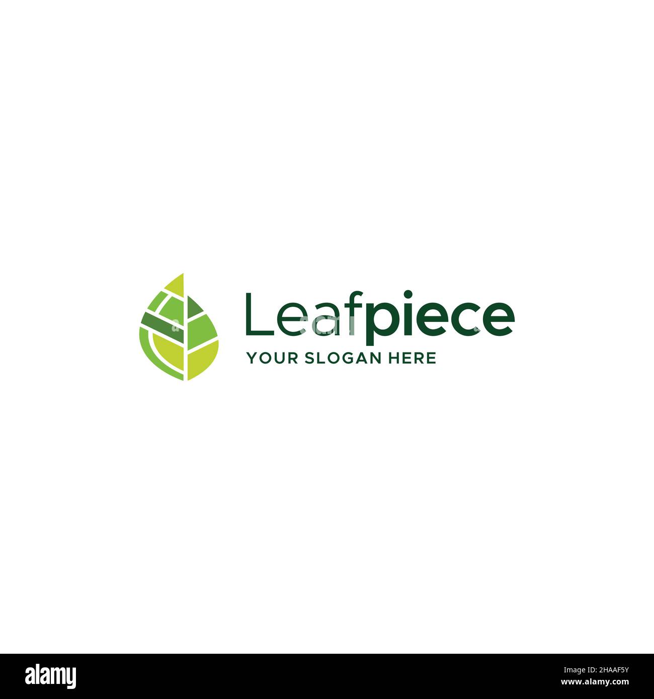 Modern colorful LEAF PIECE leaves logo design Stock Vector Image & Art ...