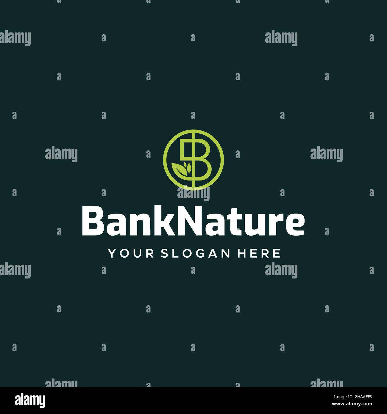 Modern initial B BANK NATUTER logo design Stock Vector Image & Art - Alamy