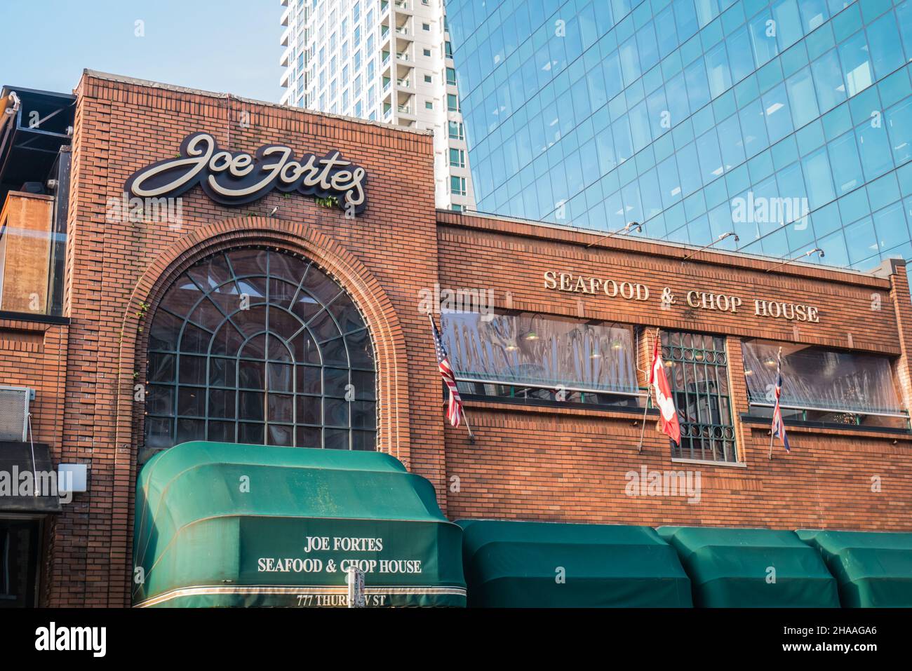 vancouver joe fortes seafood and chop house sign day time Stock Photo ...