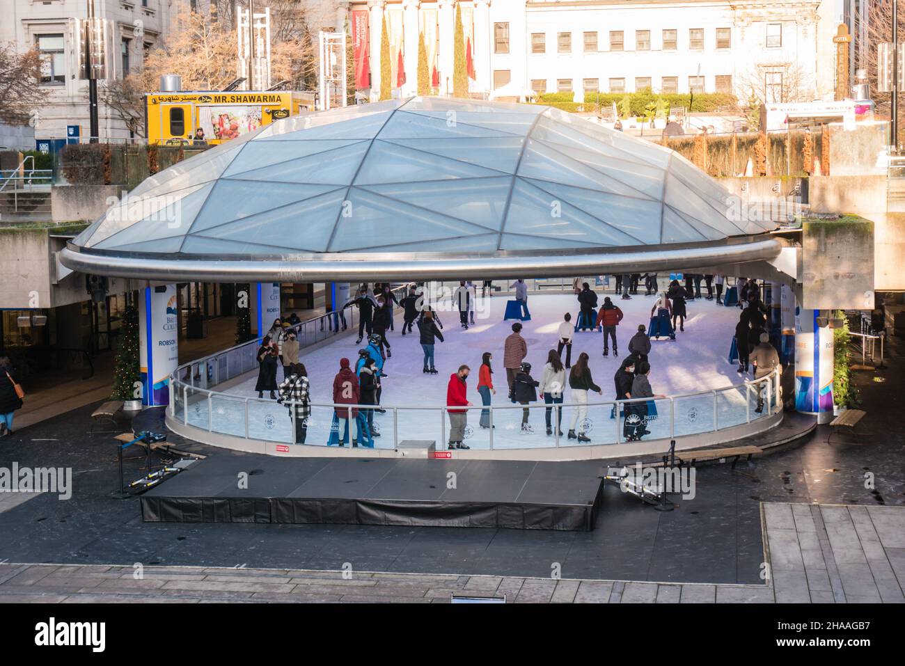 Robson Square Ice Rink is a free ice skating rink located in downtown ...