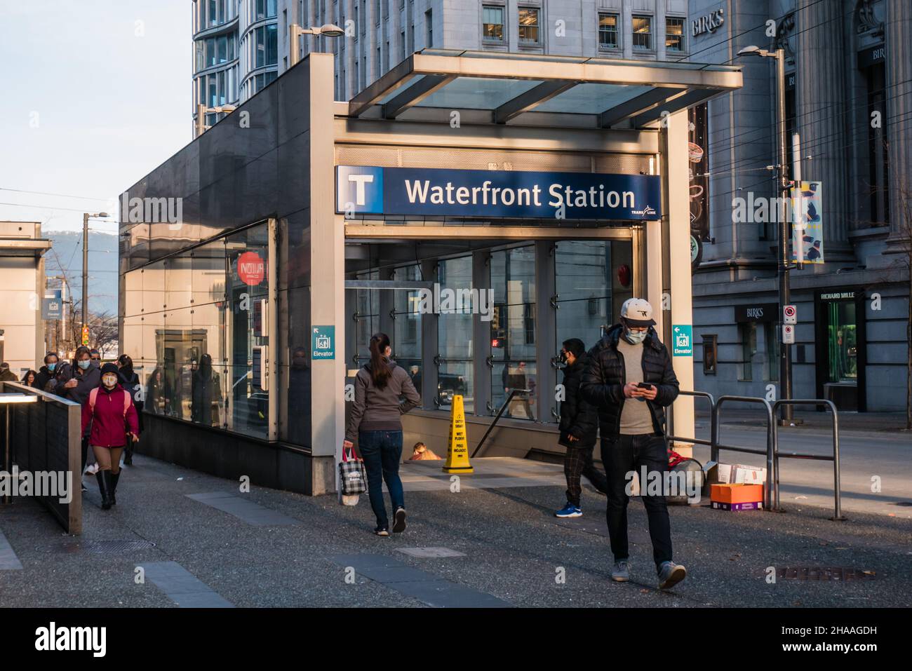waterfront train station vancouver canada Stock Photo - Alamy