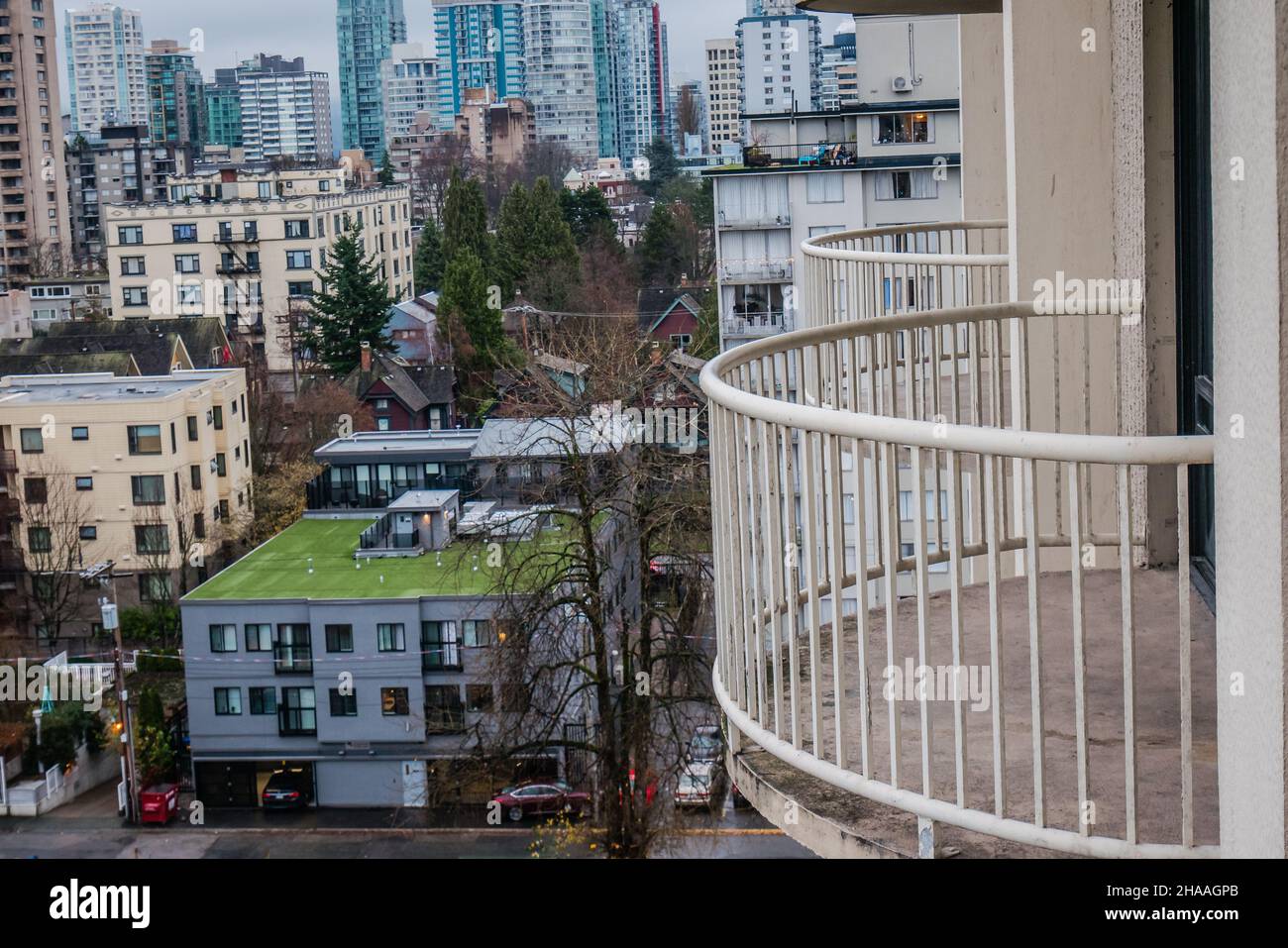 circular balcony on a building Stock Photo - Alamy