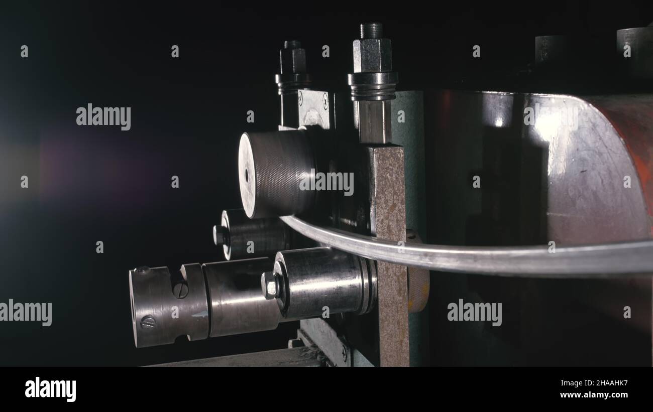 Forge workshop on table. Smithy manual production. Worker bends the ...