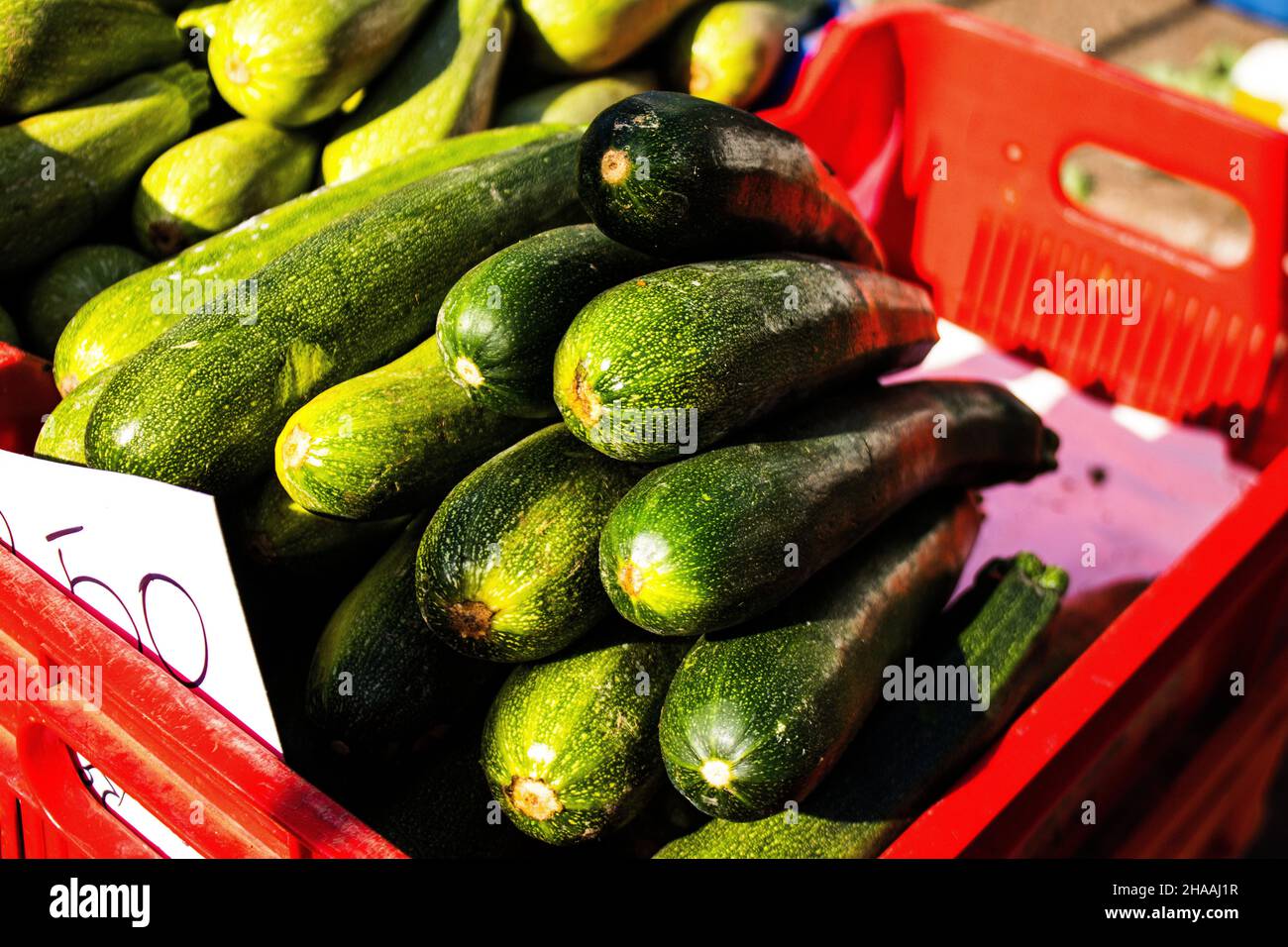 Limassol, Cyprus - December 11, 2021 Vegetables sold at the Saturday ...