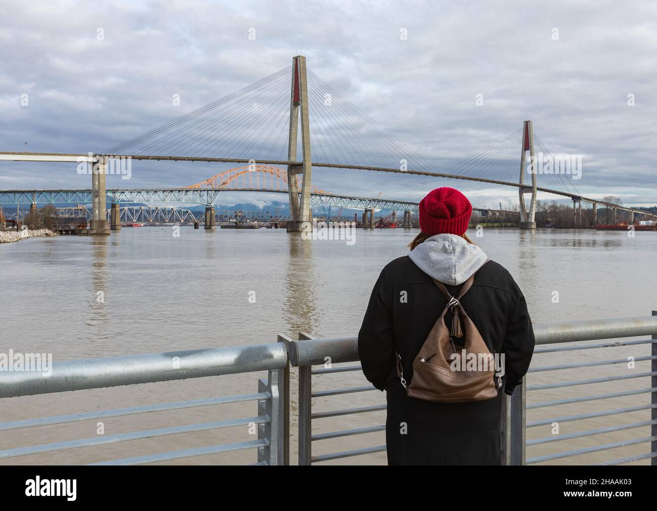 The SkyBridge is a cable-stayed bridge for sky trains between New ...