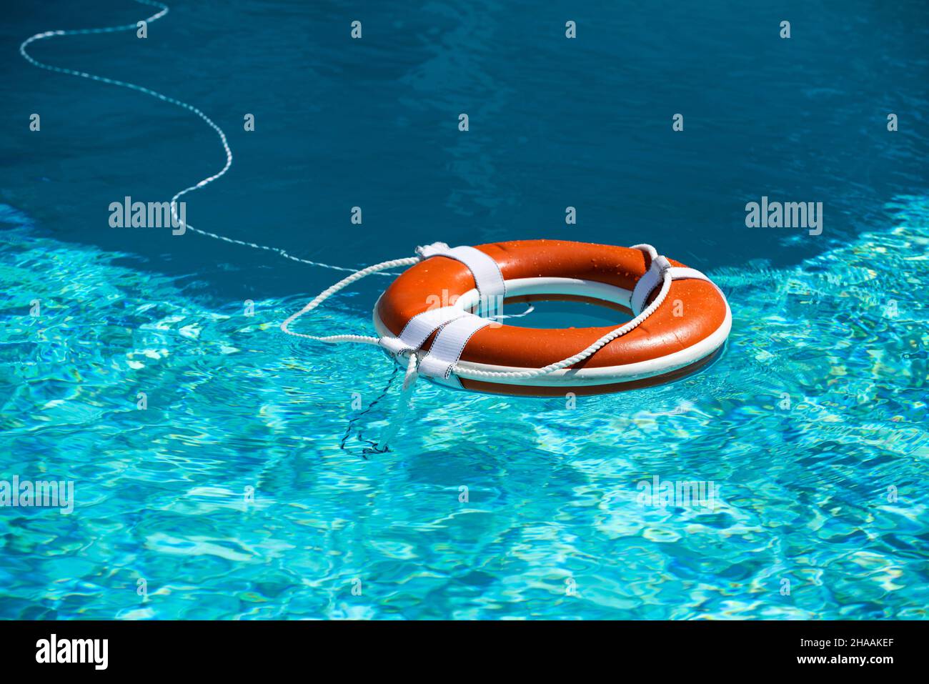Life Preserver Ring In Water
