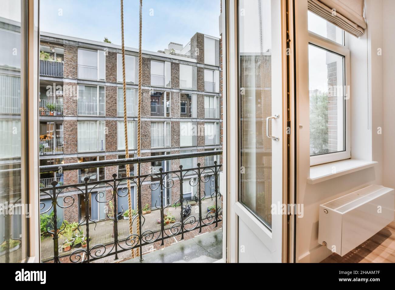 Interior view balcony inside building hi-res stock photography and ...