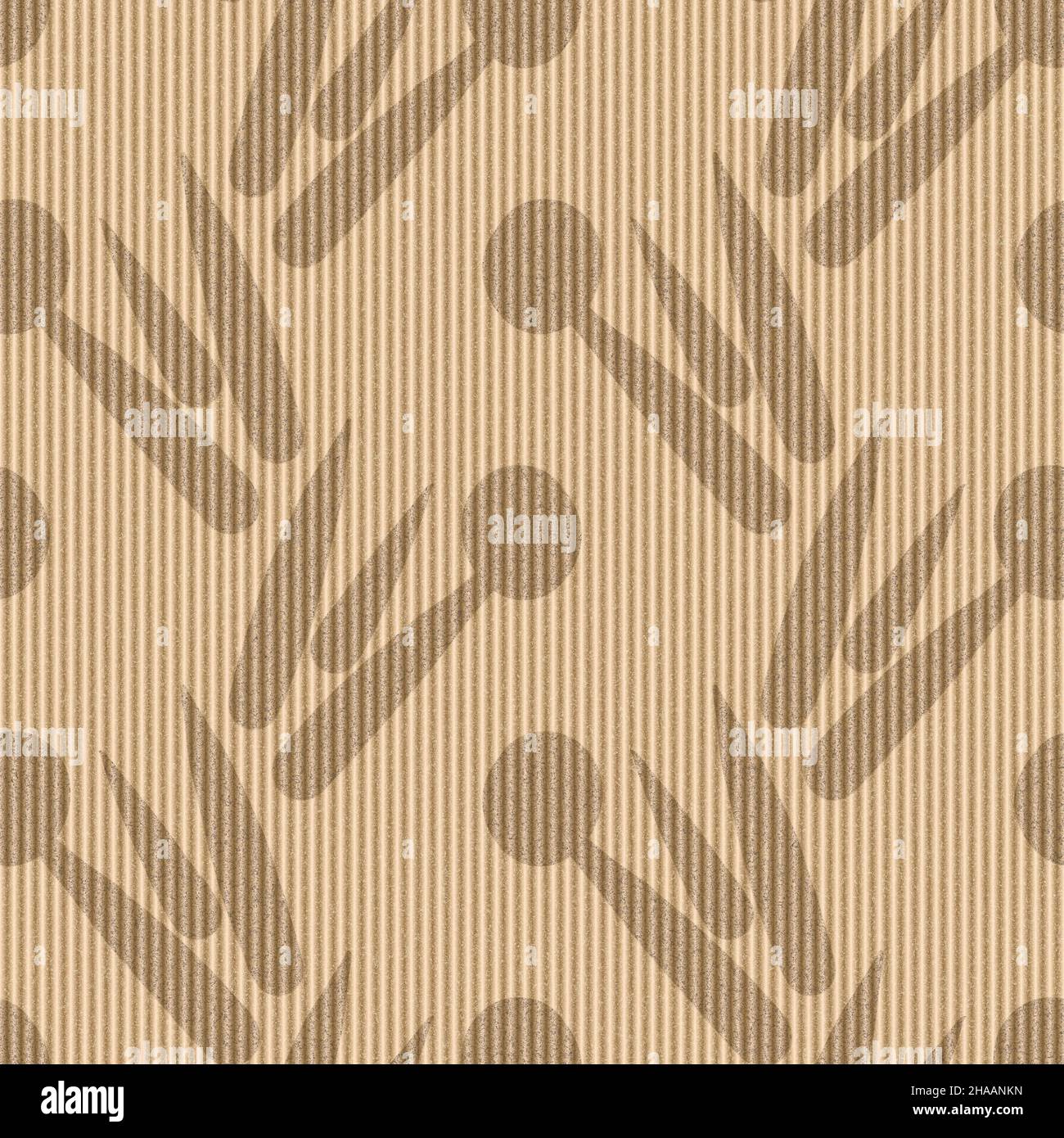 Ecru recycled corrugated pulp card paper texture. Ribbed plain neutral ...