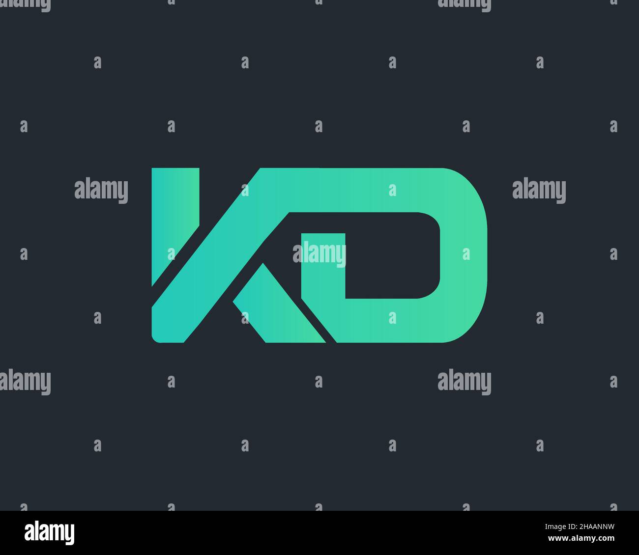Creative KD logo design, KD letter logo with modern trendy. KD modern ...