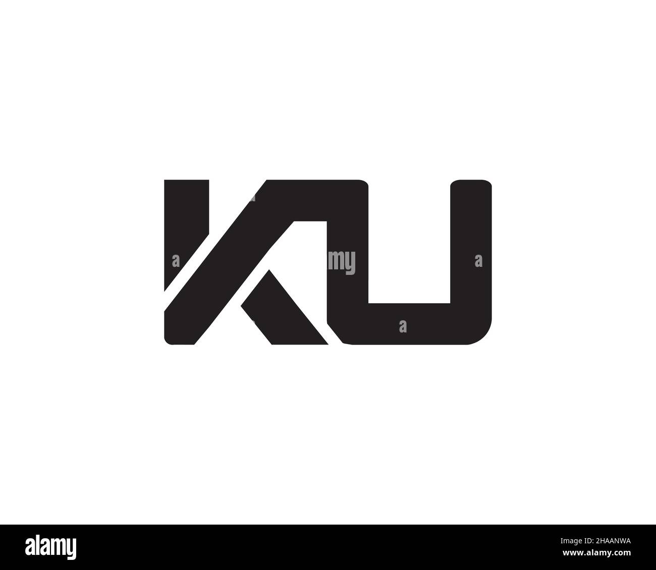 Initial Letter KU Logo Design Template. KU logo design Stock Vector Image & Art - Alamy