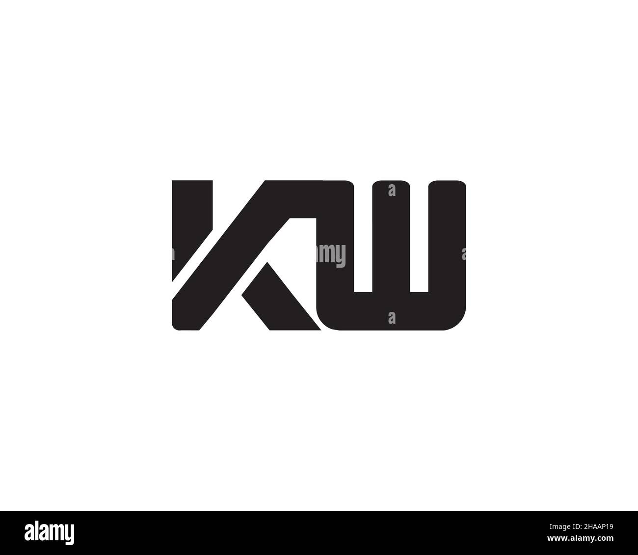 Premium KW logo design, KW letter logo with modern trendy. KW Modern ...