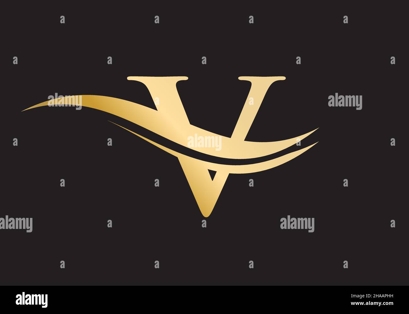 Modern V logotype for luxury branding. Initial V letter business logo ...