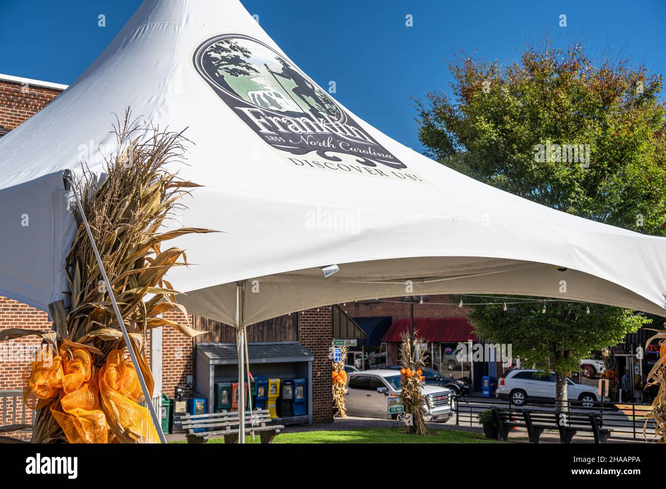 Franklin Town Square on Main Street in Downtown Franklin, North ...