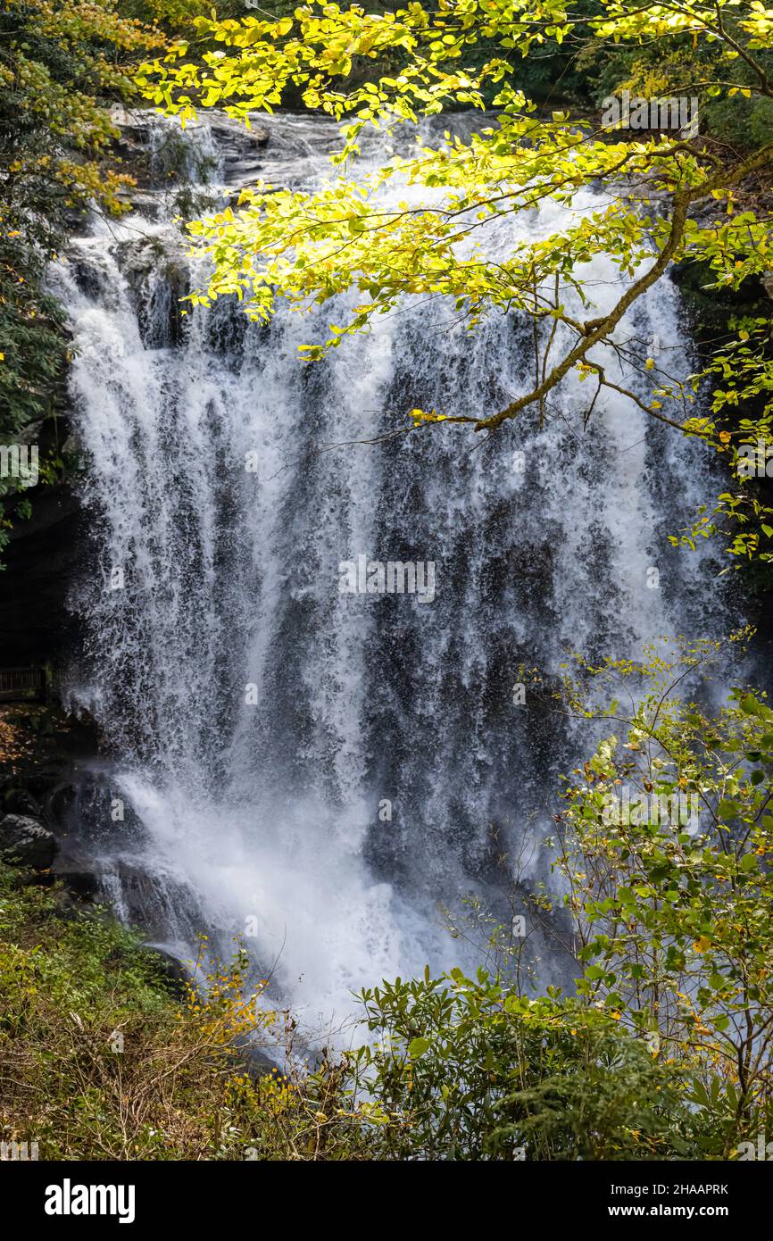 North carolina walk behind waterfall hi-res stock photography and ...