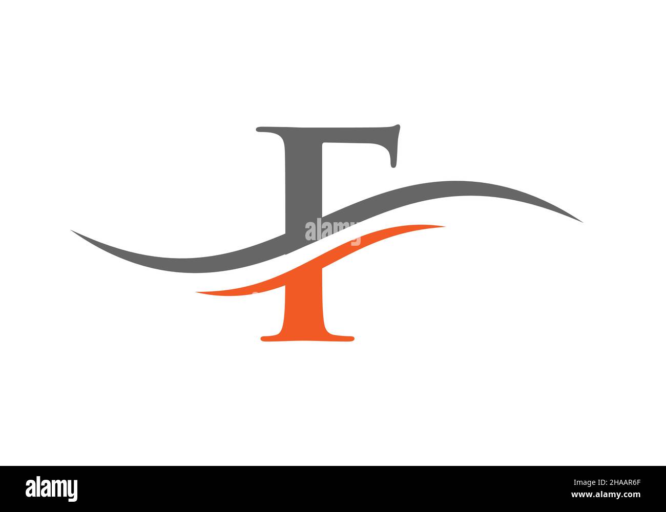 Letter f ornament logo hi-res stock photography and images - Alamy