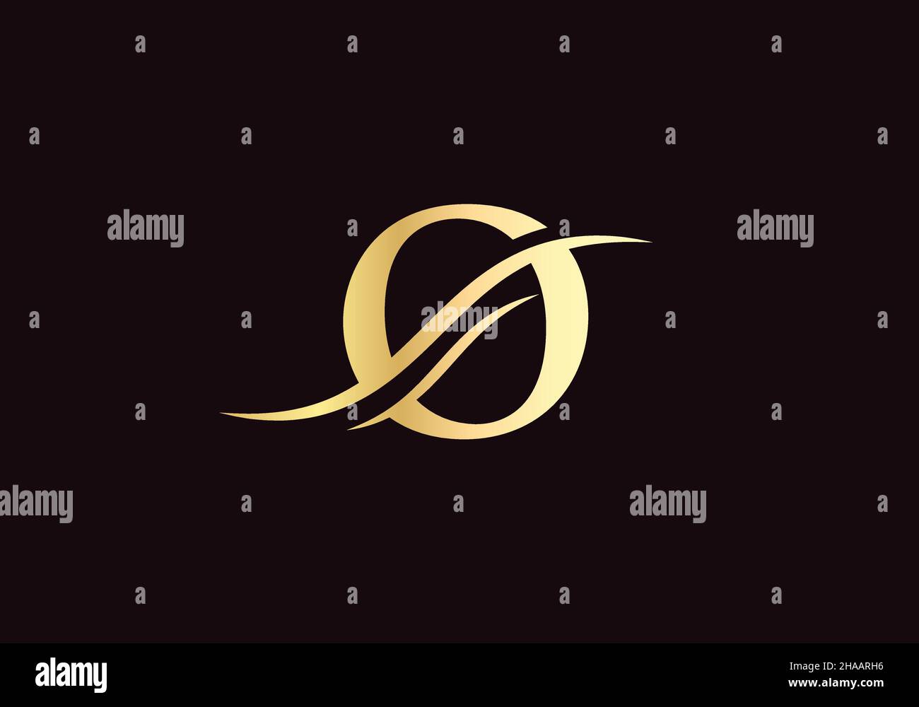 Creative O letter with luxury concept. Modern O Logo Design for ...