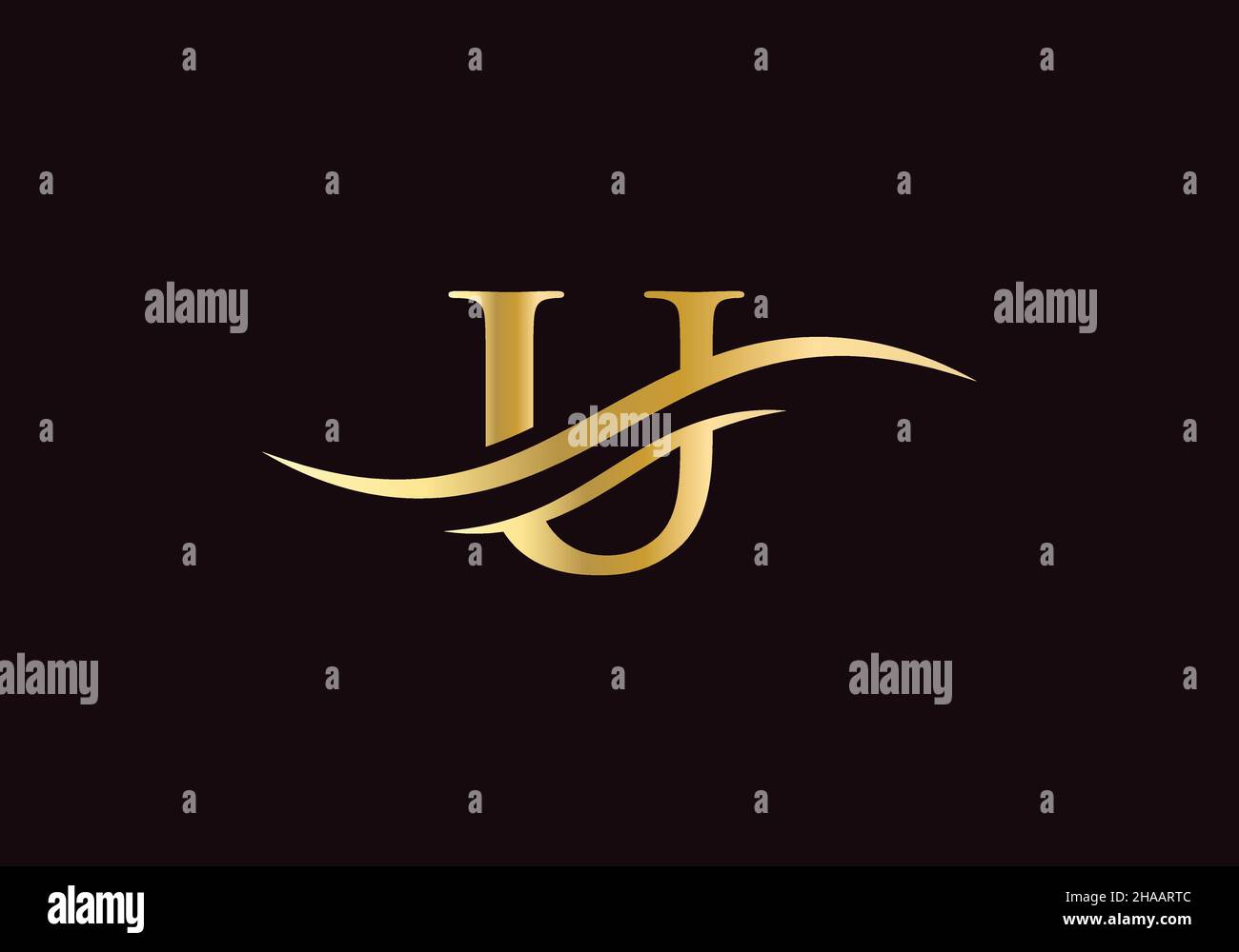 Modern U logotype for luxury branding. Initial U letter business logo ...