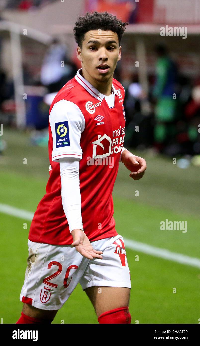 Ilan Kebbal of Reims during the French championship Ligue 1 football ...