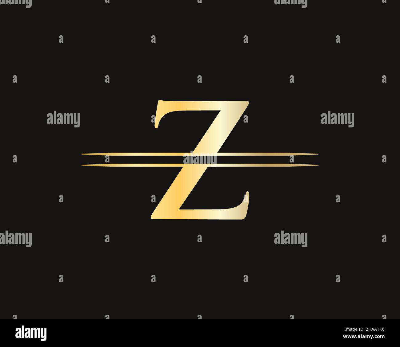 Creative Z letter with luxury concept. Modern Z Logo Design for ...