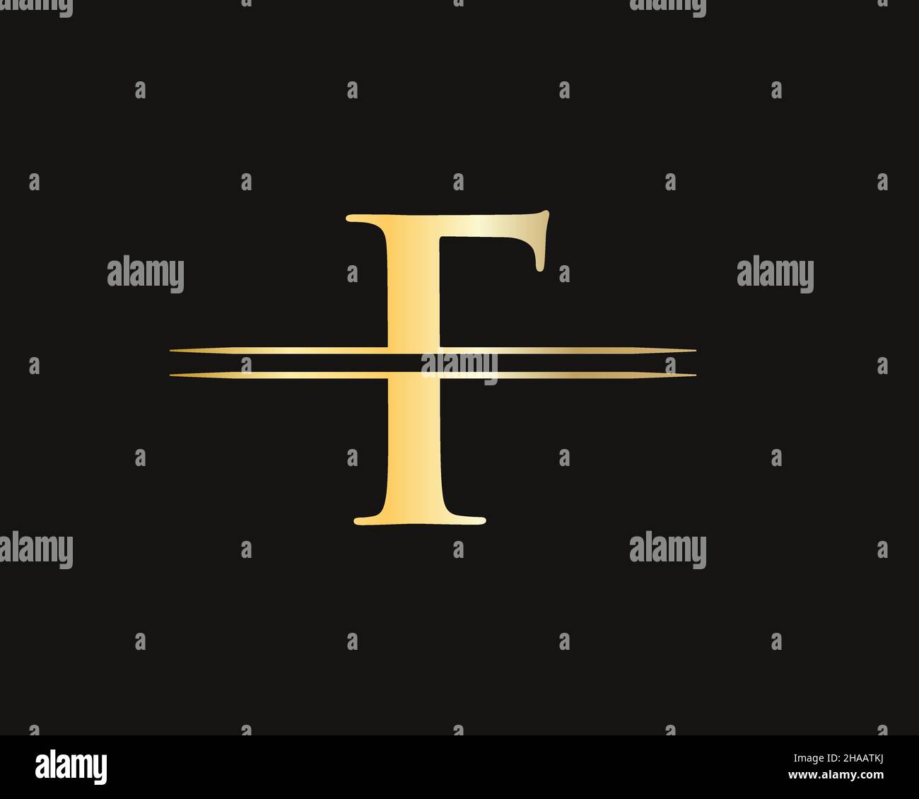 F Logo design vector. Swoosh letter F logo design Stock Vector Image ...