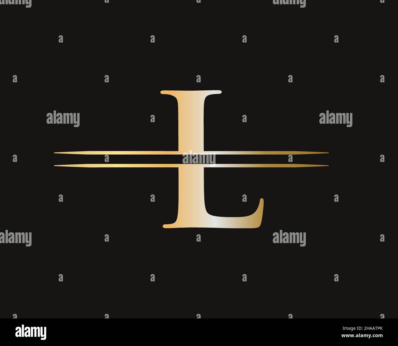 Creative L letter with luxury concept. Modern L Logo Design for ...