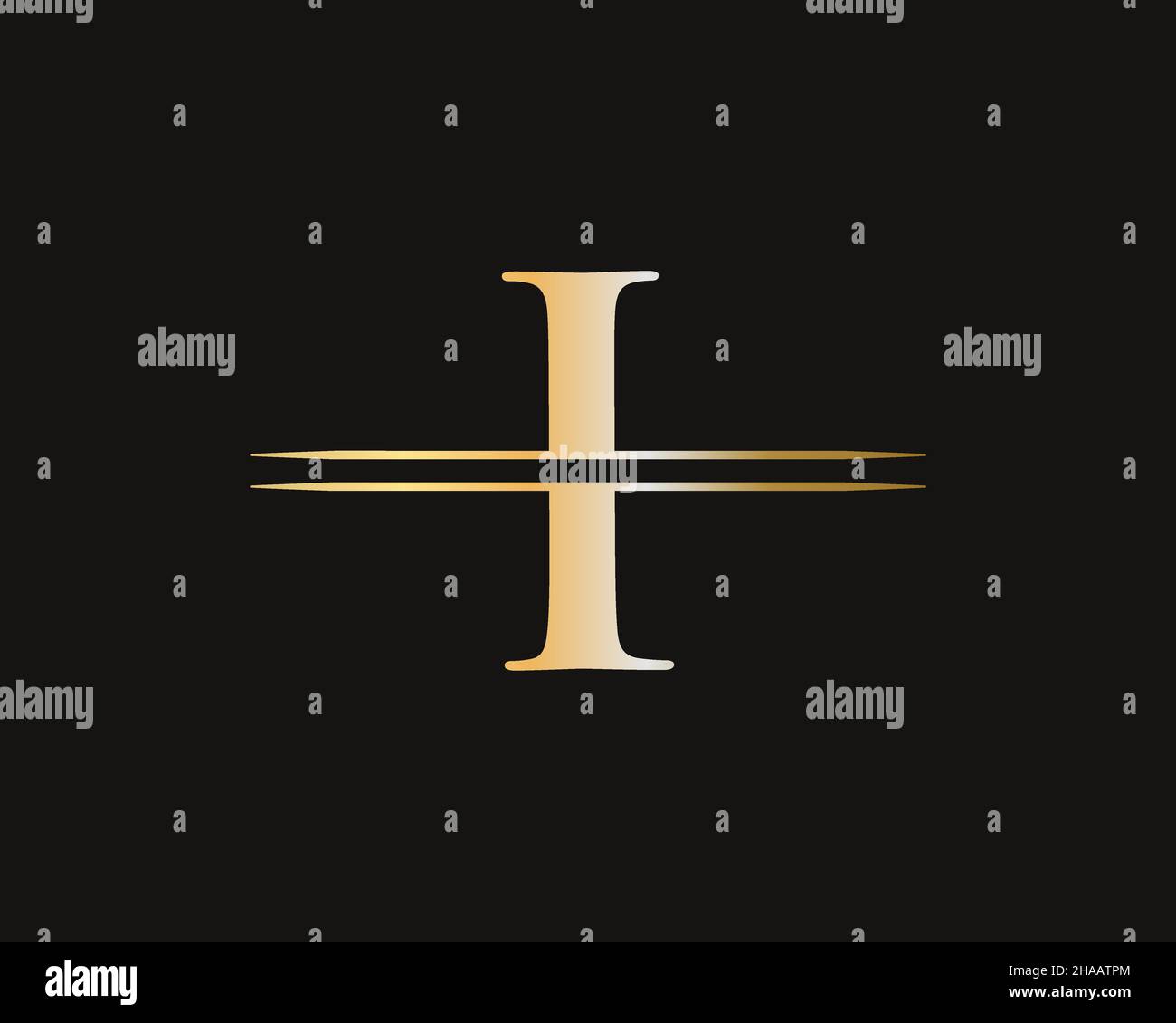 Modern I logotype for luxury branding. Initial I letter business logo ...