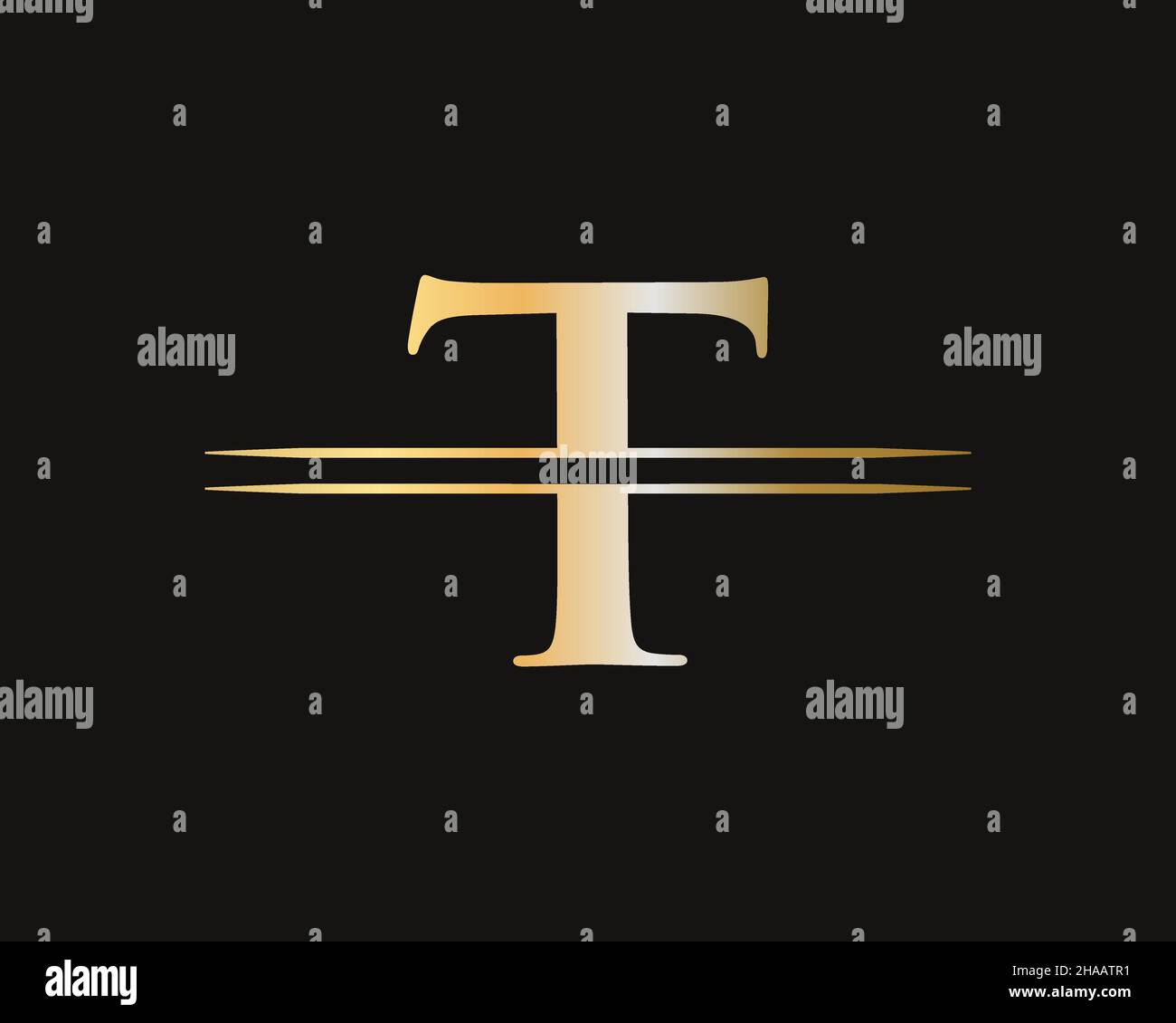 T Logo design vector. Swoosh letter T logo design Stock Vector Image ...