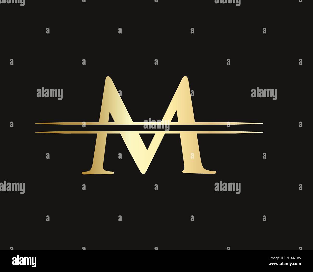 Modern M Logo Design for business and company identity. Creative M ...