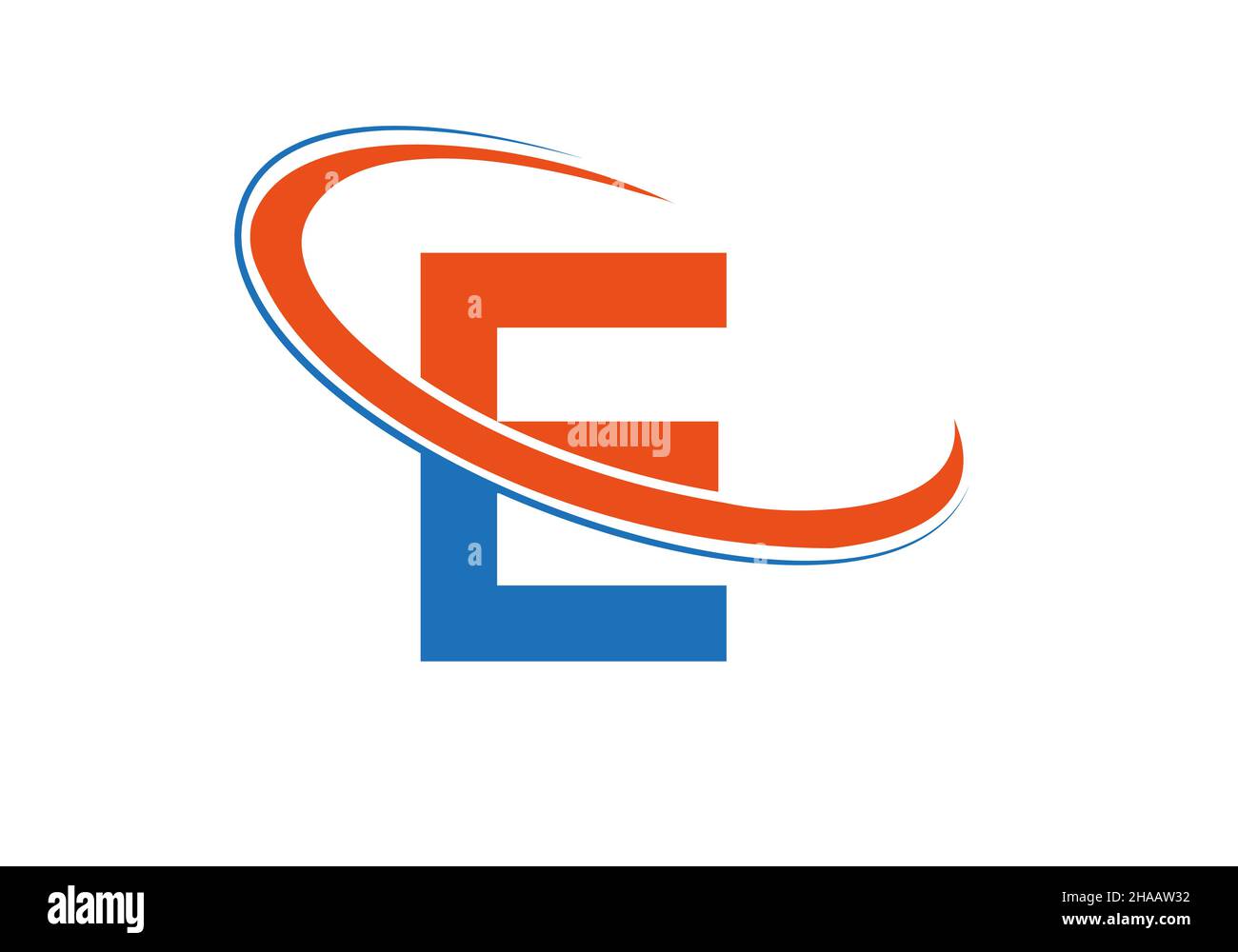 Modern E logo for business and company identity. E letter logo vector ...