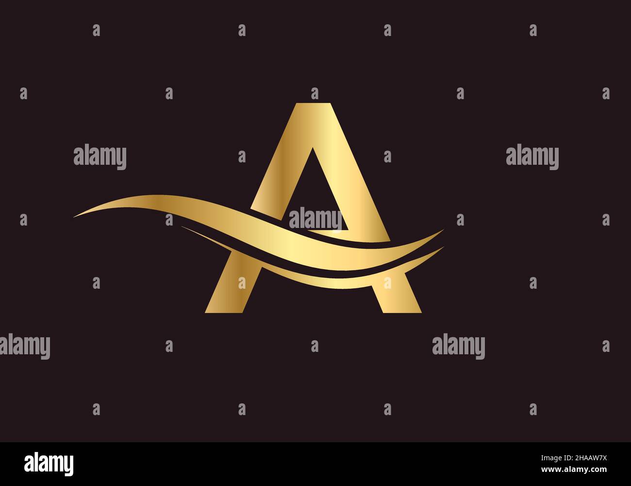 Modern A logotype for luxury branding. Initial A letter business logo ...