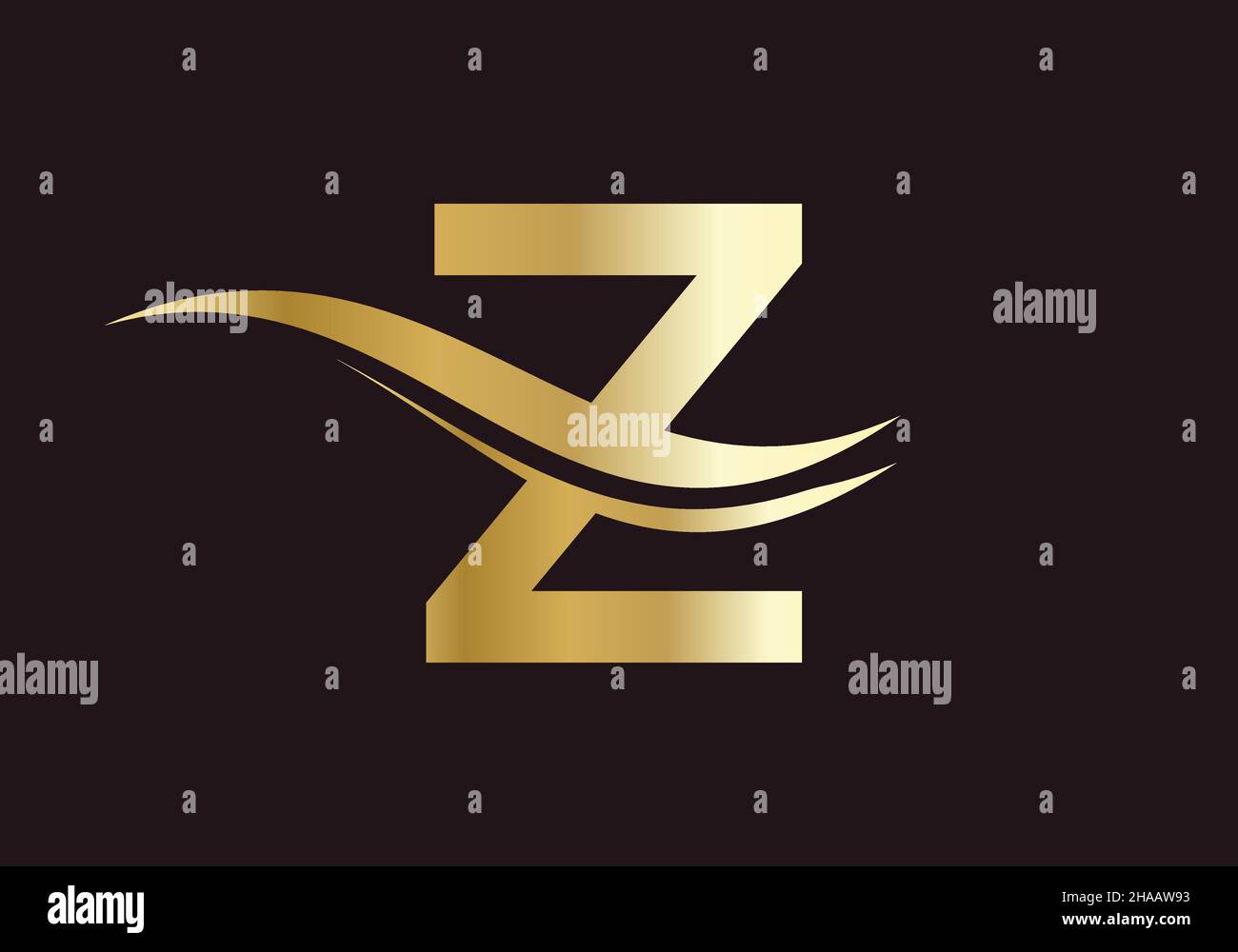 Initial Z letter logo with creative modern business typography vector template. Creative ...