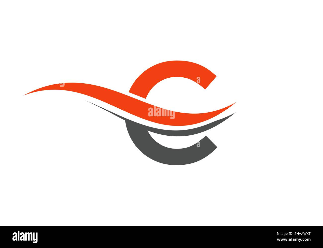 Minimal letter c logo hi-res stock photography and images - Alamy