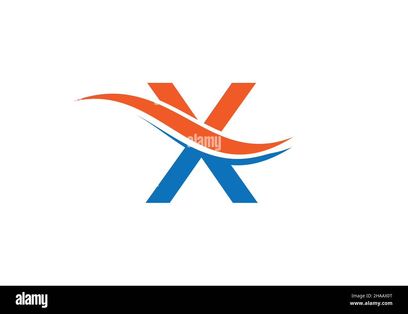 Premium Letter X Logo Design with water wave concept. X letter logo ...