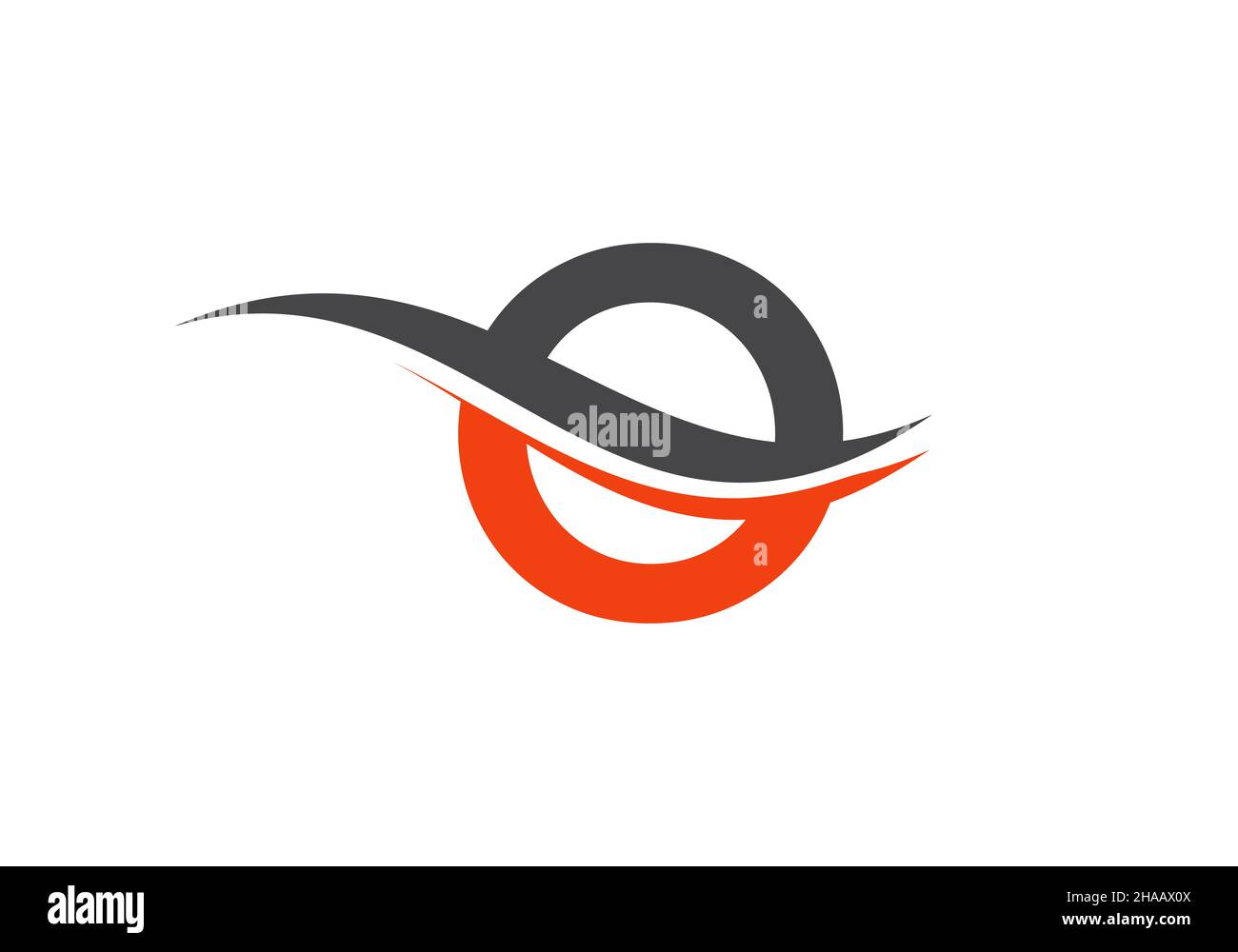 Water Wave O Logo Vector. Swoosh Letter O Logo Design for business and ...