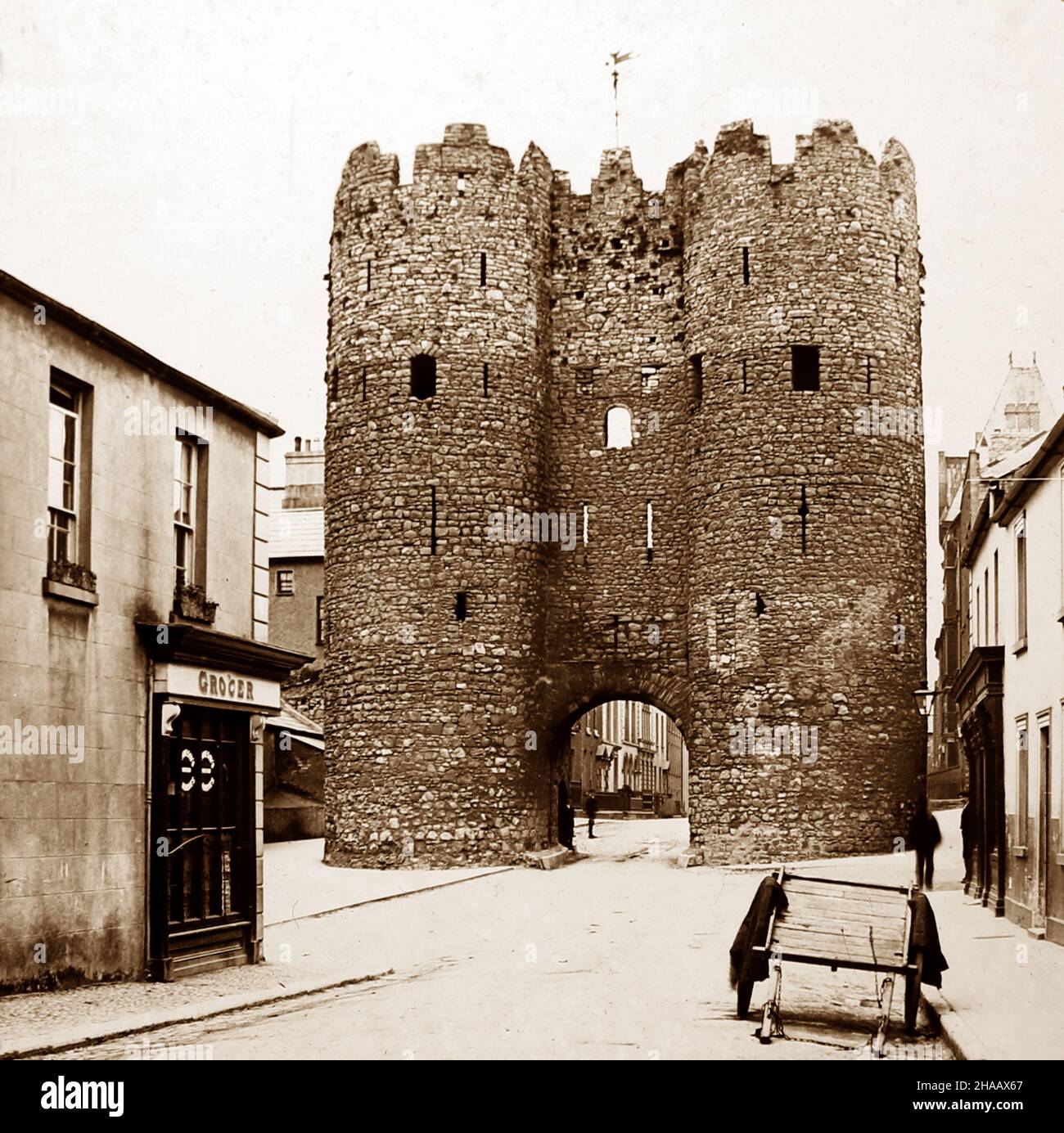 St. Lawrence Gate, Drogheda, Ireland, Victorian period Stock Photo - Alamy