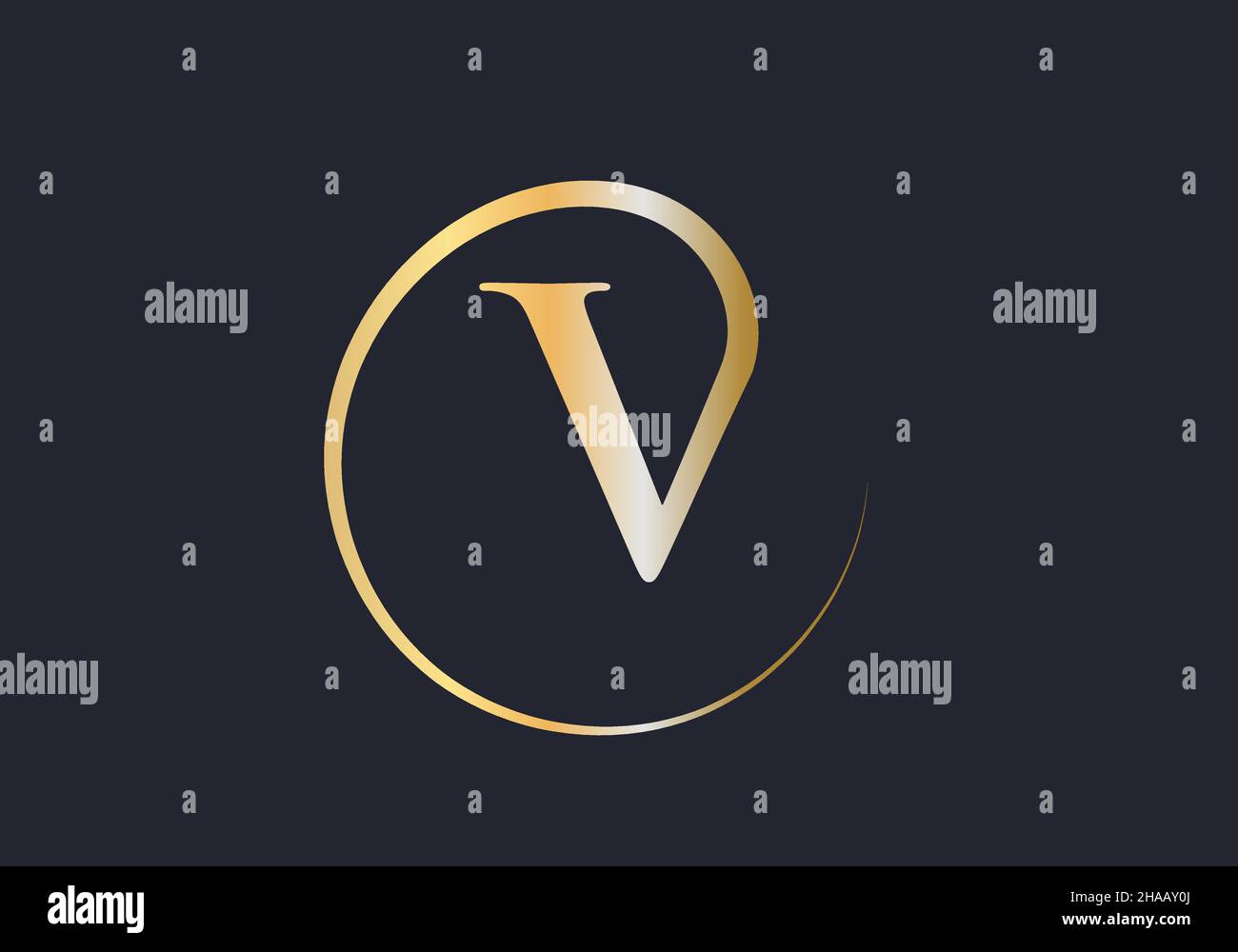 Creative V letter with luxury concept. Modern V Logo Design for ...