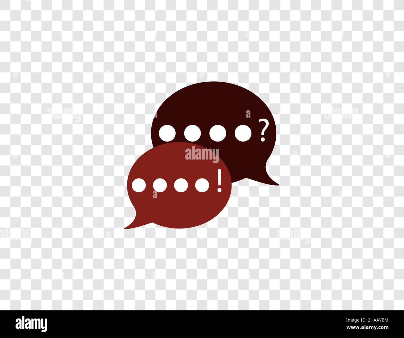 Vector illustration. Flat design. Question answer icon Stock Vector ...