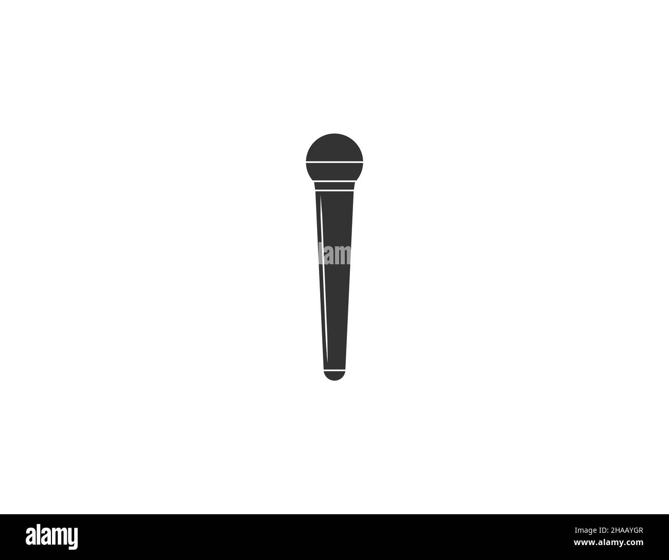 Vector illustration. Flat design. Microphone mic icon Stock Vector ...