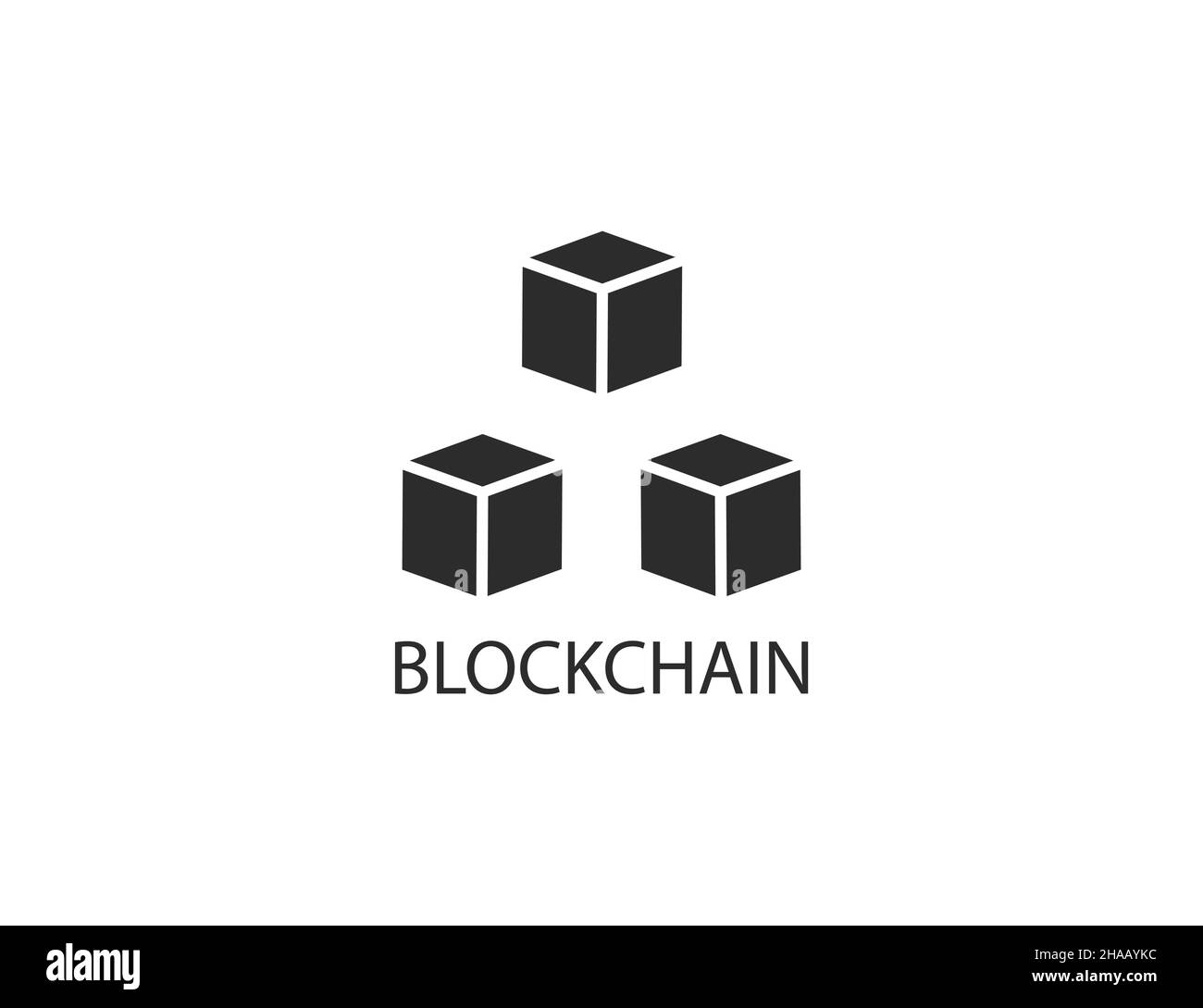 Blockchain, network icon. Vector illustration. Flat design Stock Vector ...