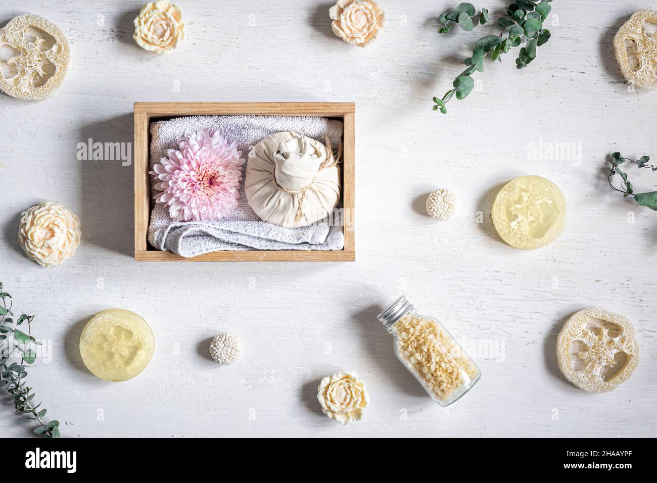 Beauty salon flat composition hi-res stock photography and images - Alamy