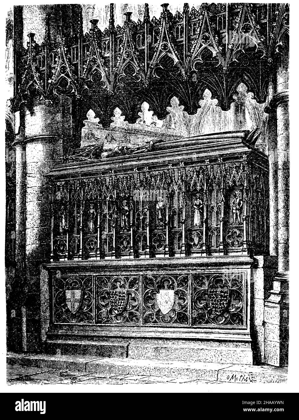 Tomb of Edward III in Westminster (decorated style), , (architectural ...