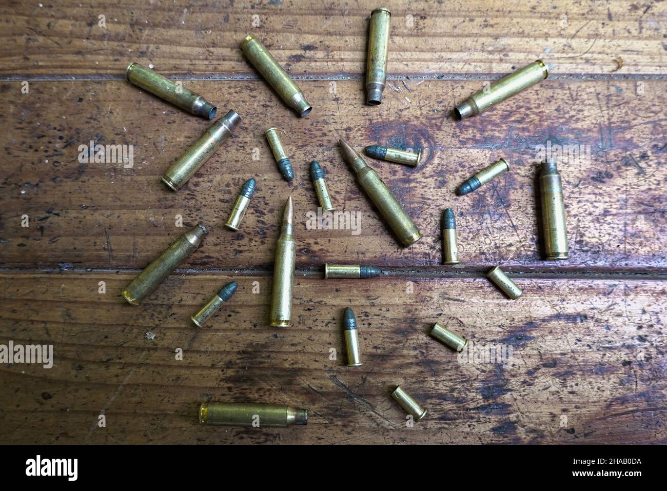 Empty rifle casings hi-res stock photography and images - Alamy