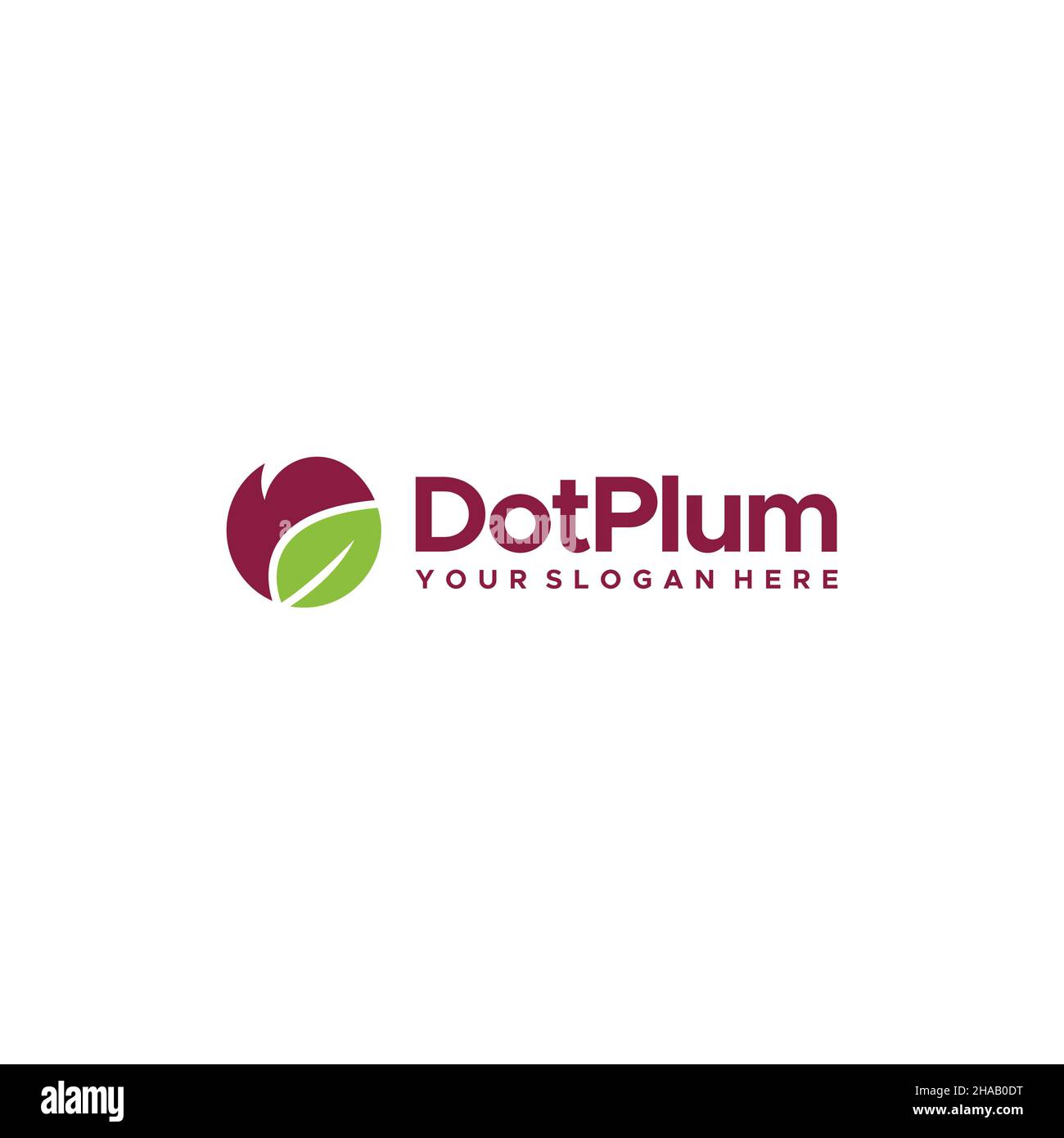 Modern flat colorful DOTPLUM logo design Stock Vector Image & Art - Alamy