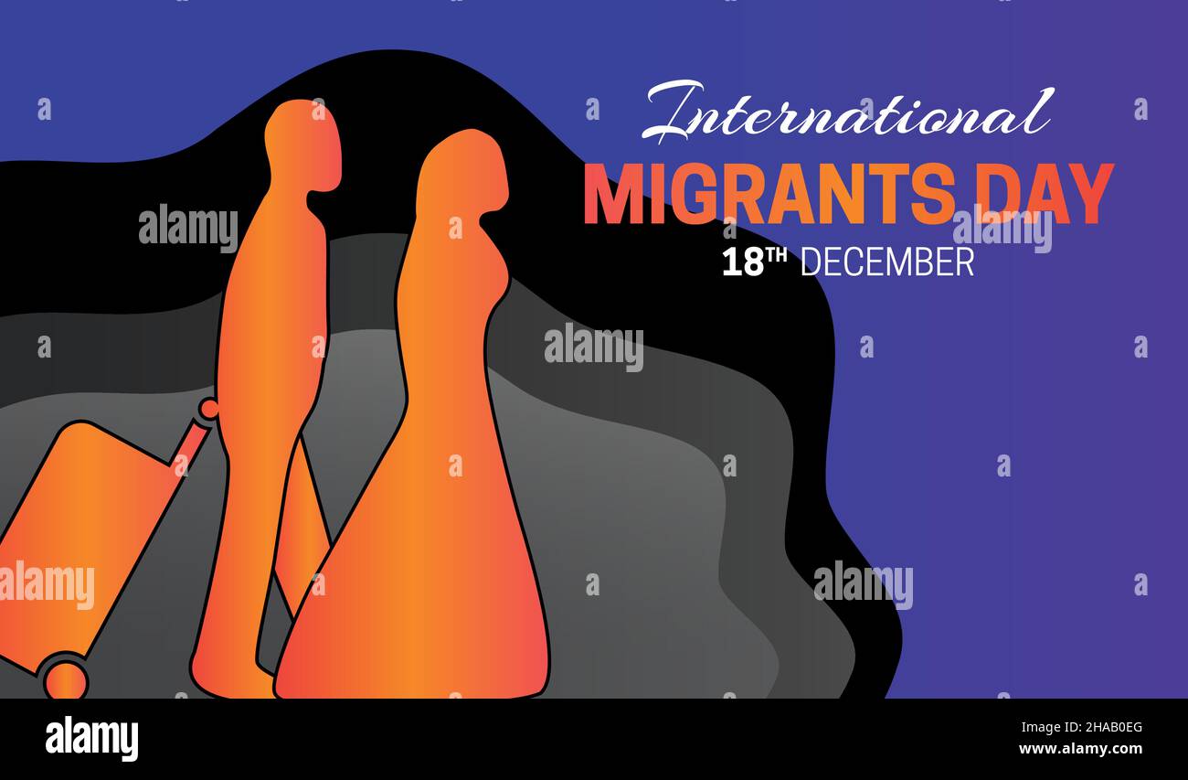 International Migrants Day Abstract Background Illustration Stock Vector Image & Art - Alamy