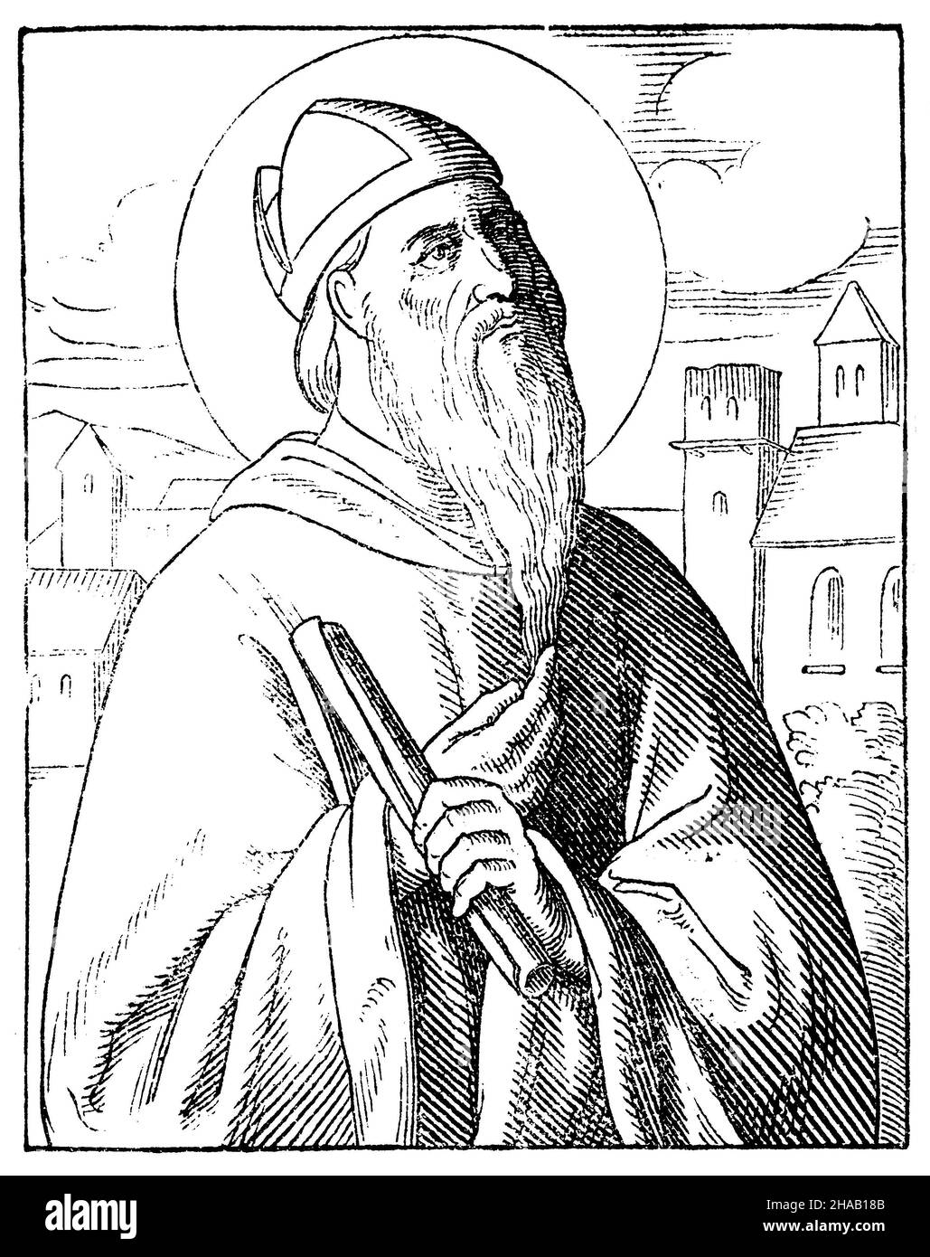 St. Erhard, Bishop of Regensburg, , (religious book, 1863), Hl. Erhard ...